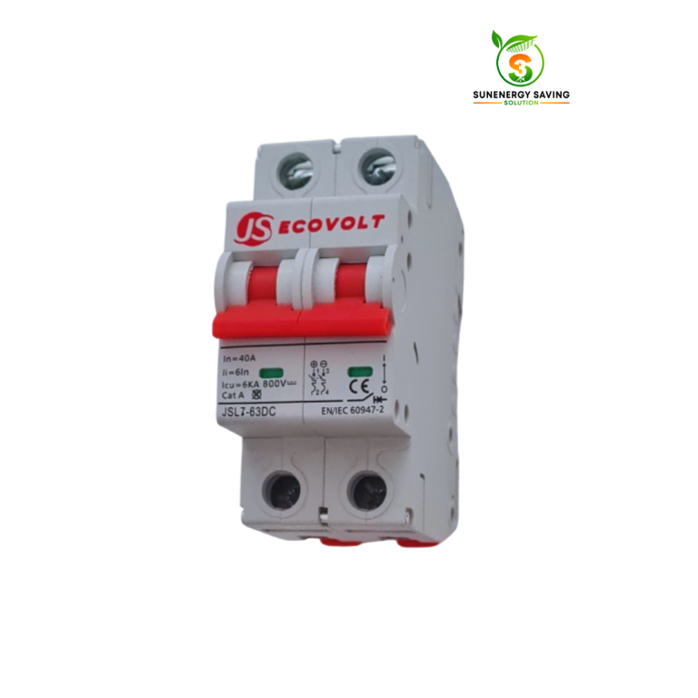 Disjoncteur DC 40A 2P 800V | Ecovolt - sunenergy.ma